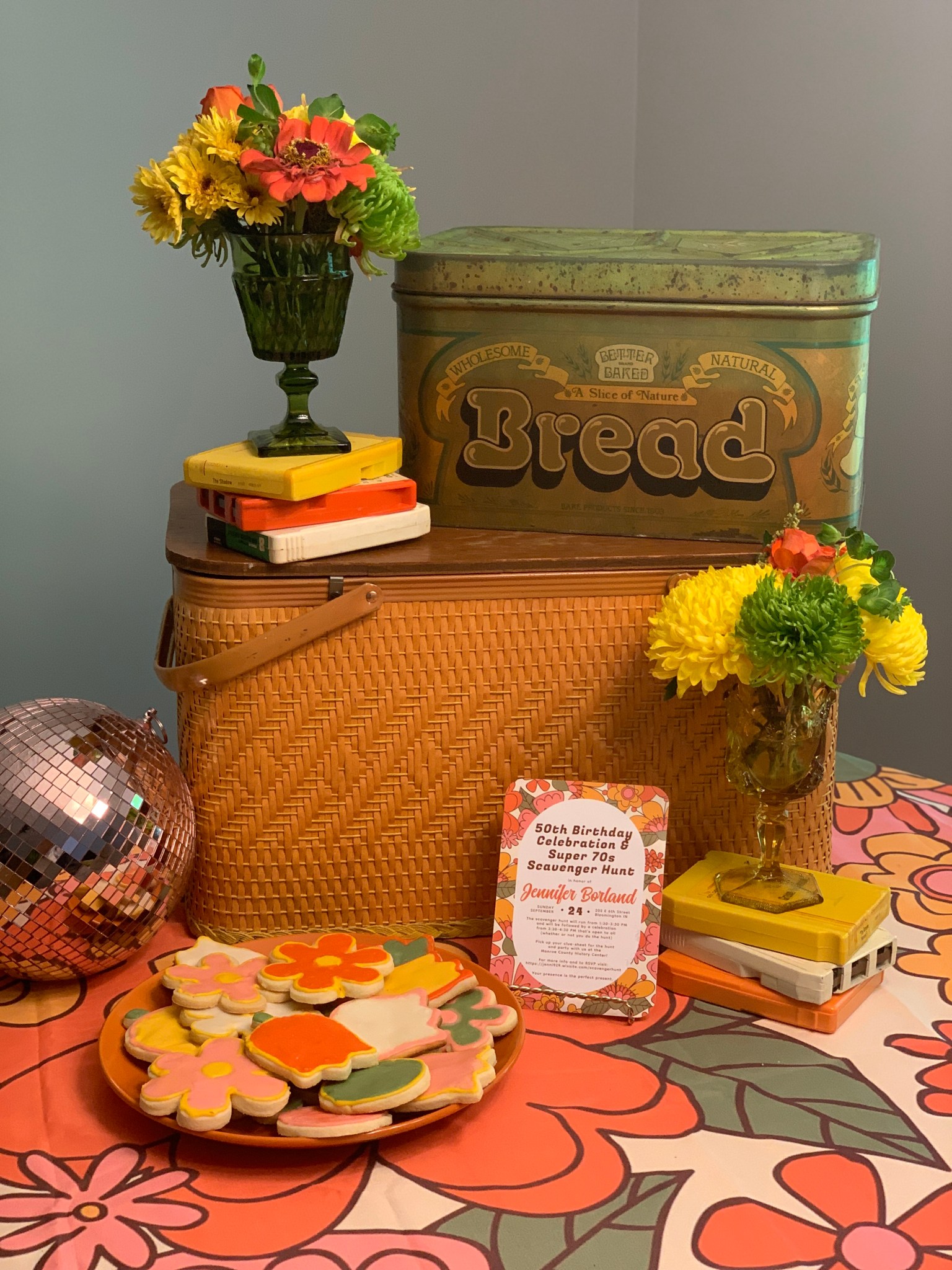 Using vintage finds to make a 70s-themed birthday festive and fun – The ...